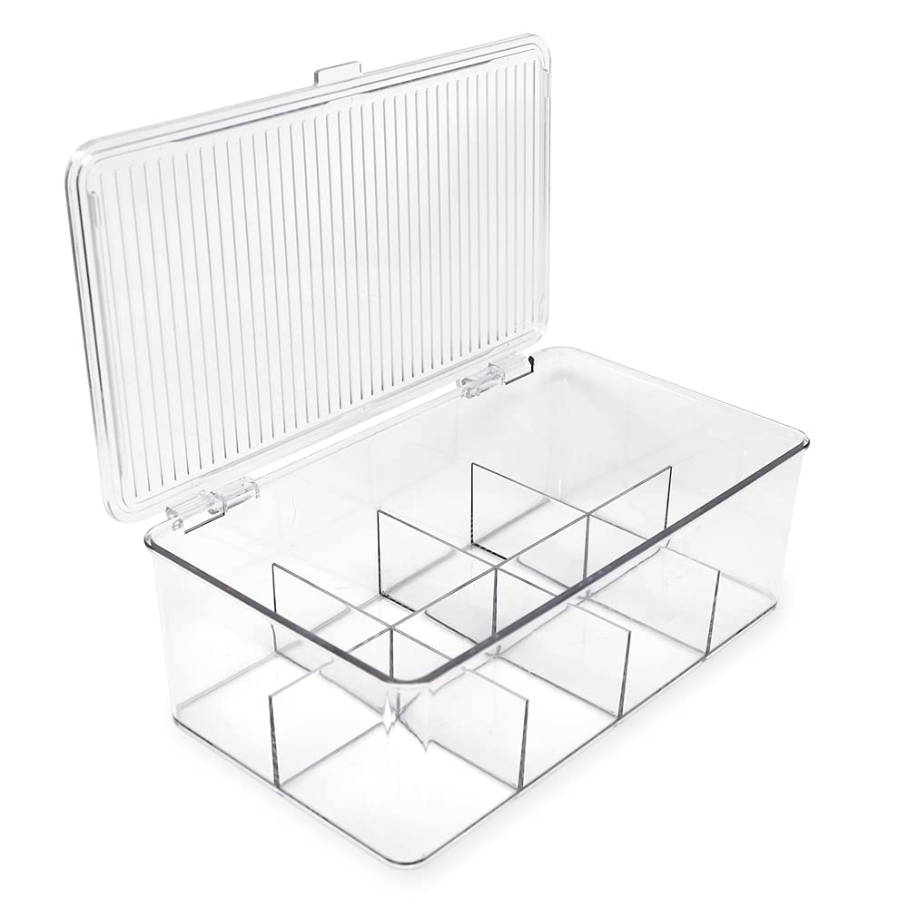 Buy Isaac Jacobs Divided Clear Plastic Organizer 10 75 X 6 5 X 3 7 Buy Isaac Jacobs Divided Clear Plastic Organizer 10 75 X 6 5 X 3 7