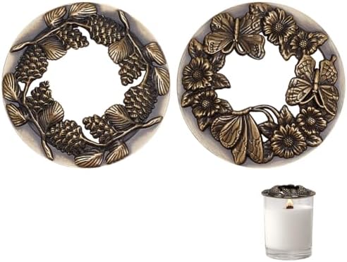 Amazon.com: FREEBLOSS 2Pcs 8.2cm Candle Topper 2 Styles Scented Candles ...