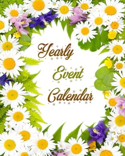 Yearly Event Calendar: Personal Event Tracker| Important Dates ...