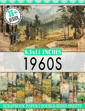 1960s Scrapbook Paper: Vintage Inspired Decorative Paper For Crafting ...