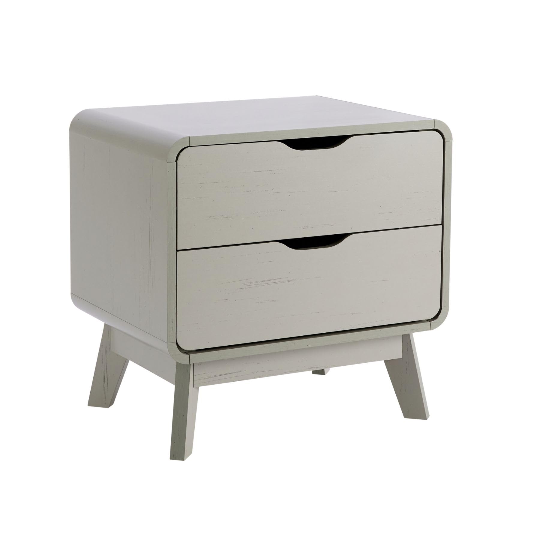 Home Source Bedside Side Table, Modern Bedroom Cabinet Nightstand, 2 ...