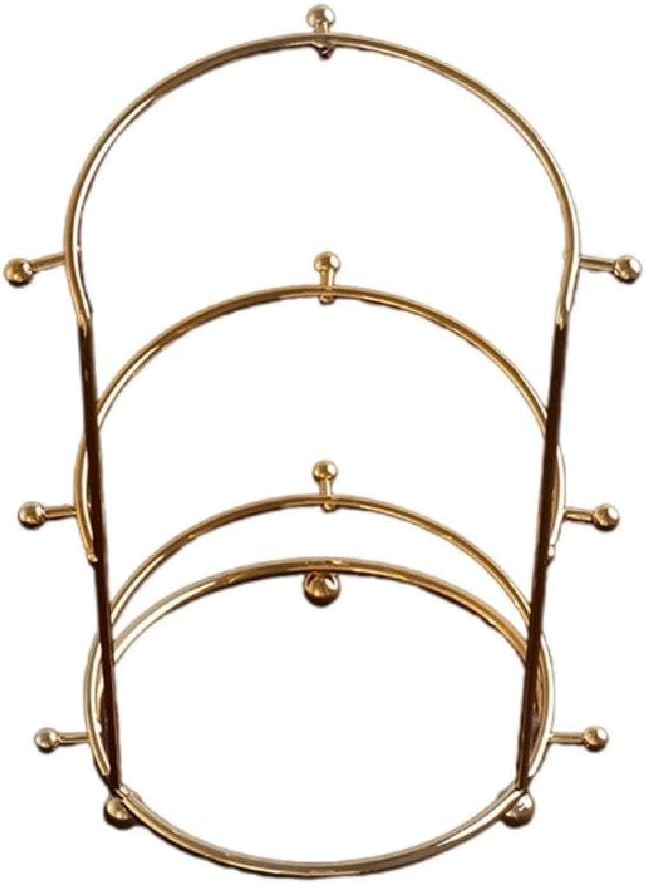 Amazon.com: Tiara Crown Headband 2 Layer 3 Layer Display Rack Gold ...