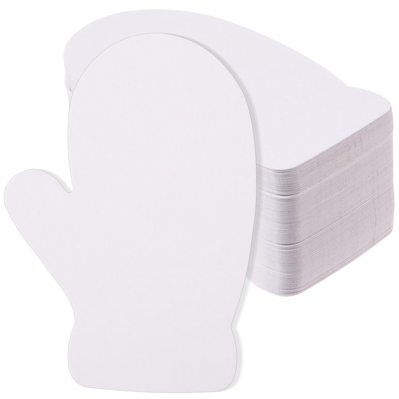 Amazon.com: MixTeach 200 Pcs Mitten Cutouts 4 Inch Paper White Mitten ...