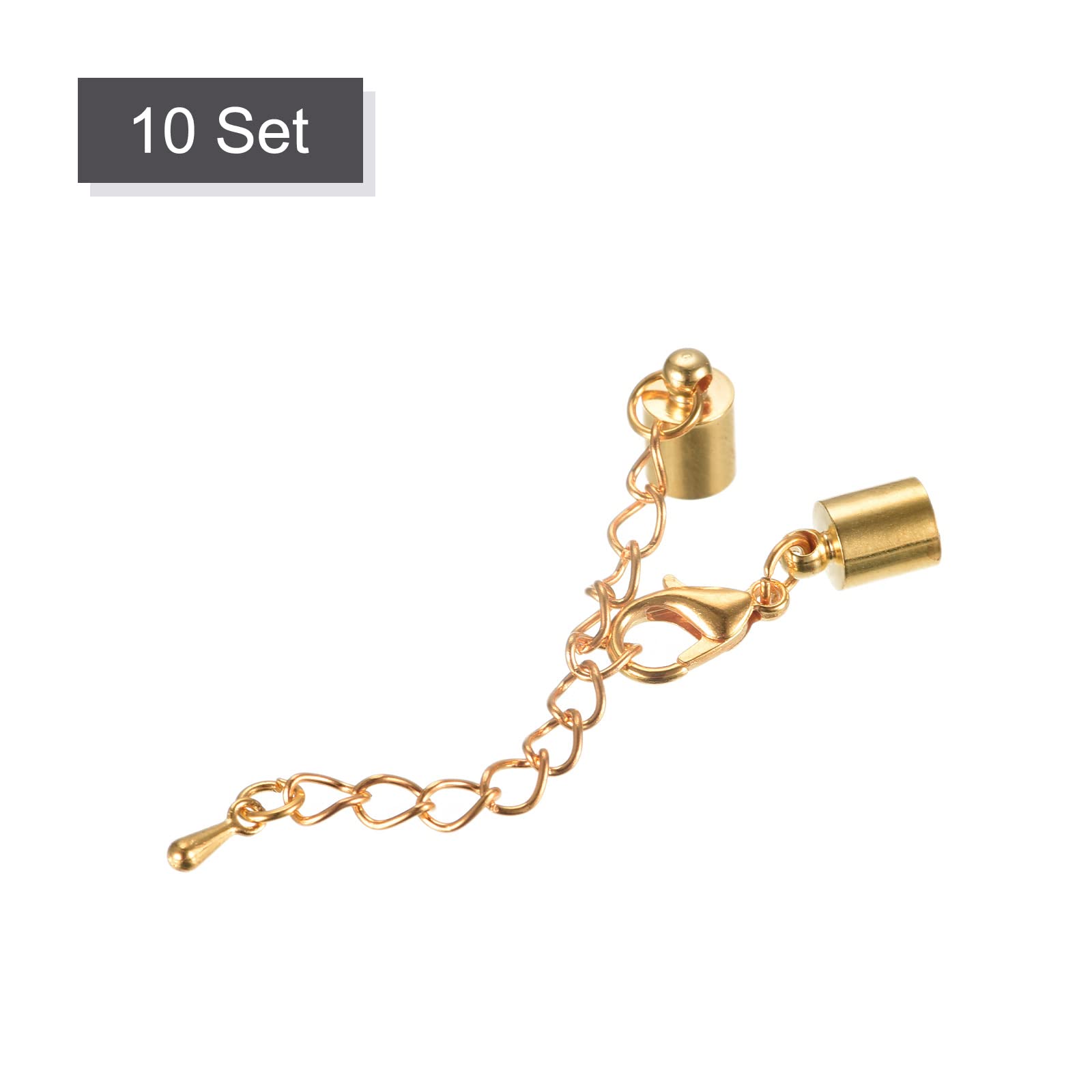 Snapklik.com : Uxcell 10Sets 6mm Leather Cord End Caps