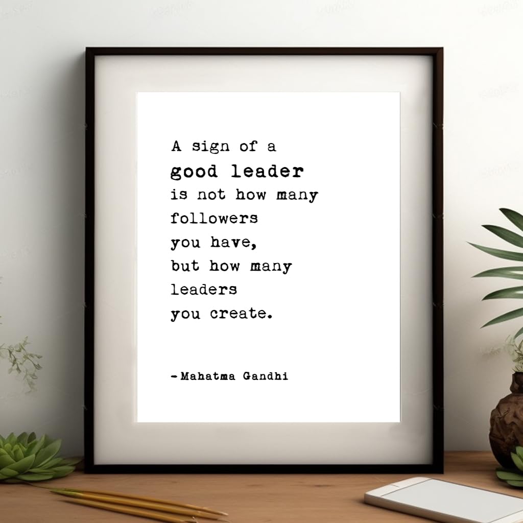 Amazon.com: A Sign of A Good Leader, Leadership Quote, Company Boss ...