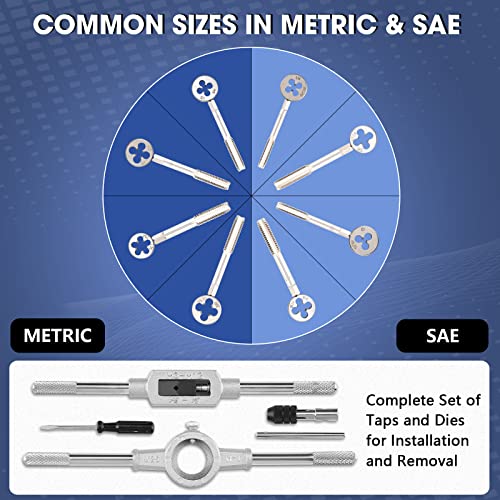 Snapklik.com : PTSTEL 39 PCS Tap And Die Set, Metric & SAE Essential ...