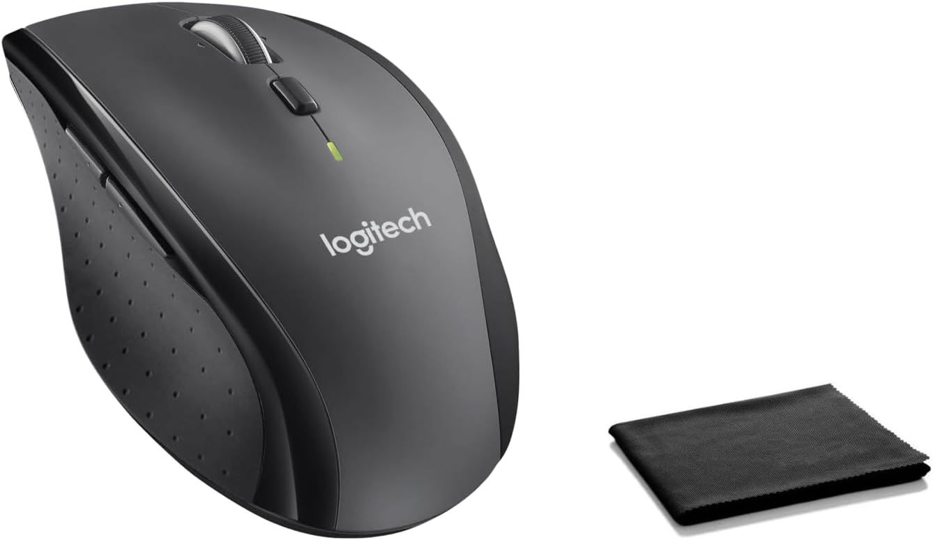 Amazon.com: Logitech M705 Marathon Wireless Mouse – 3 Year Battery Life, Hyper-Fast Scrolling ...