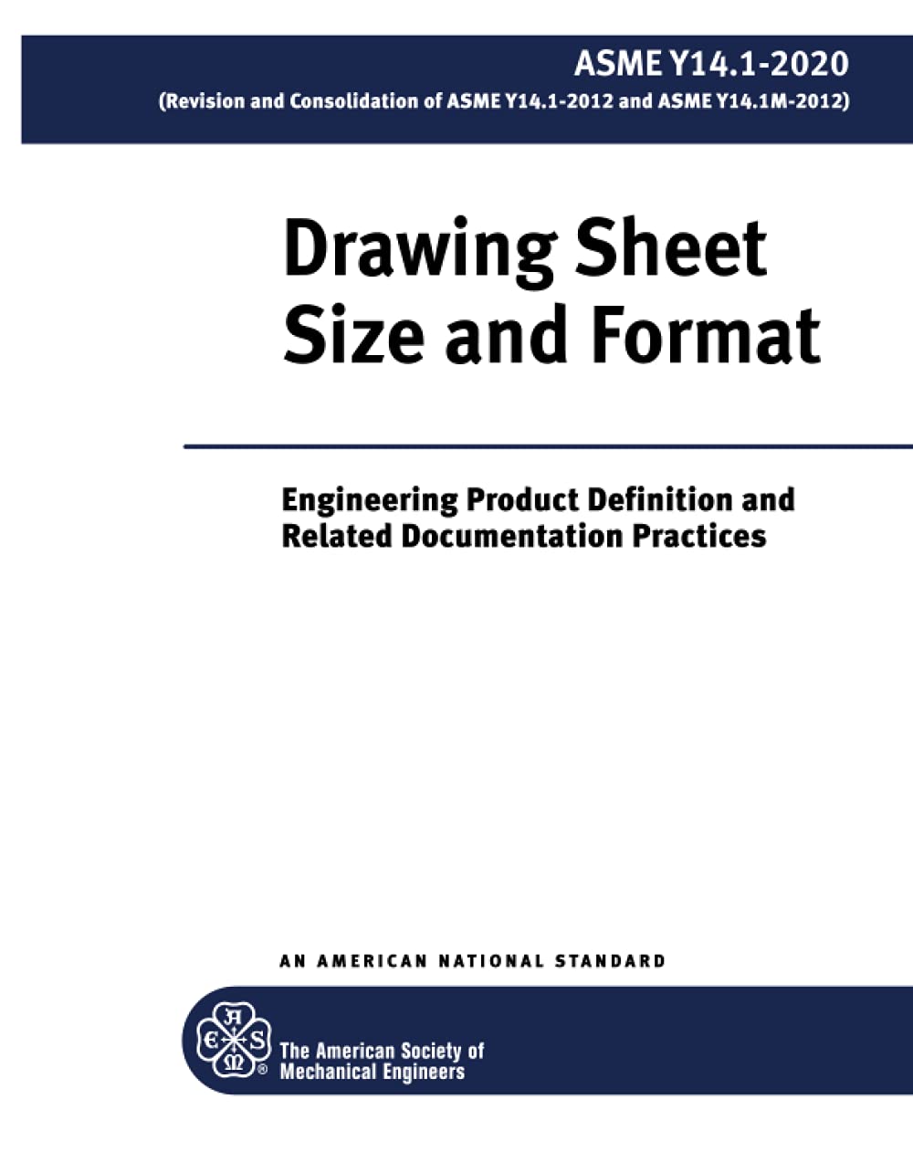 ASME Y14.1-2020: Drawing Sheet Size and Format: The American Society of ...
