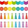 Amazon.com: Outus 4 Pack Bulletin Board Borders Rainbows Border ...
