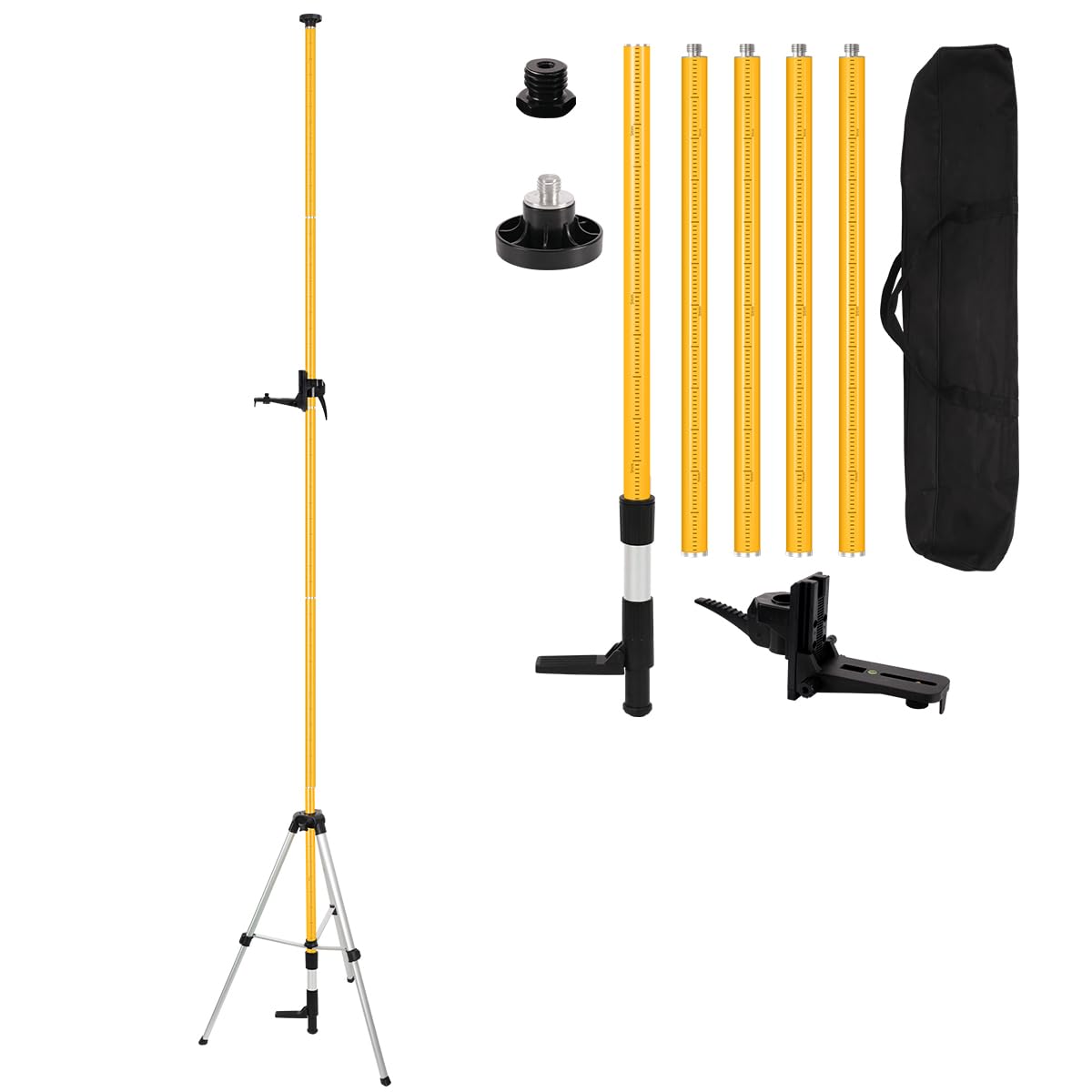Snapklik.com : MUTOOP 12Ft/3.7M Professional Laser Level Pole