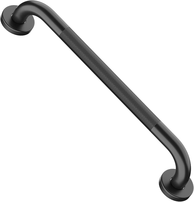 Amazon.com: Black Grab Bars 20 Inch, iMomwee Stainless Steel Anti-Slip ...