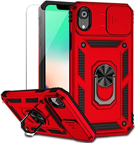 Amazon.com: for iPhone XR Case with Camera Lens Cover HD Screen ...