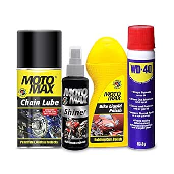 Motomax 2W Grooming & Maintenance Kit 1 - WD 40 Spray 63.8 g, Bike ...