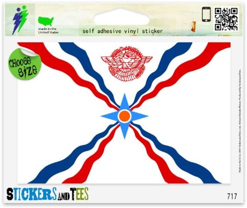 Amazon.com: Assyrian Flag Vinyl Car Bumper Window Sticker 5" x 3 ...