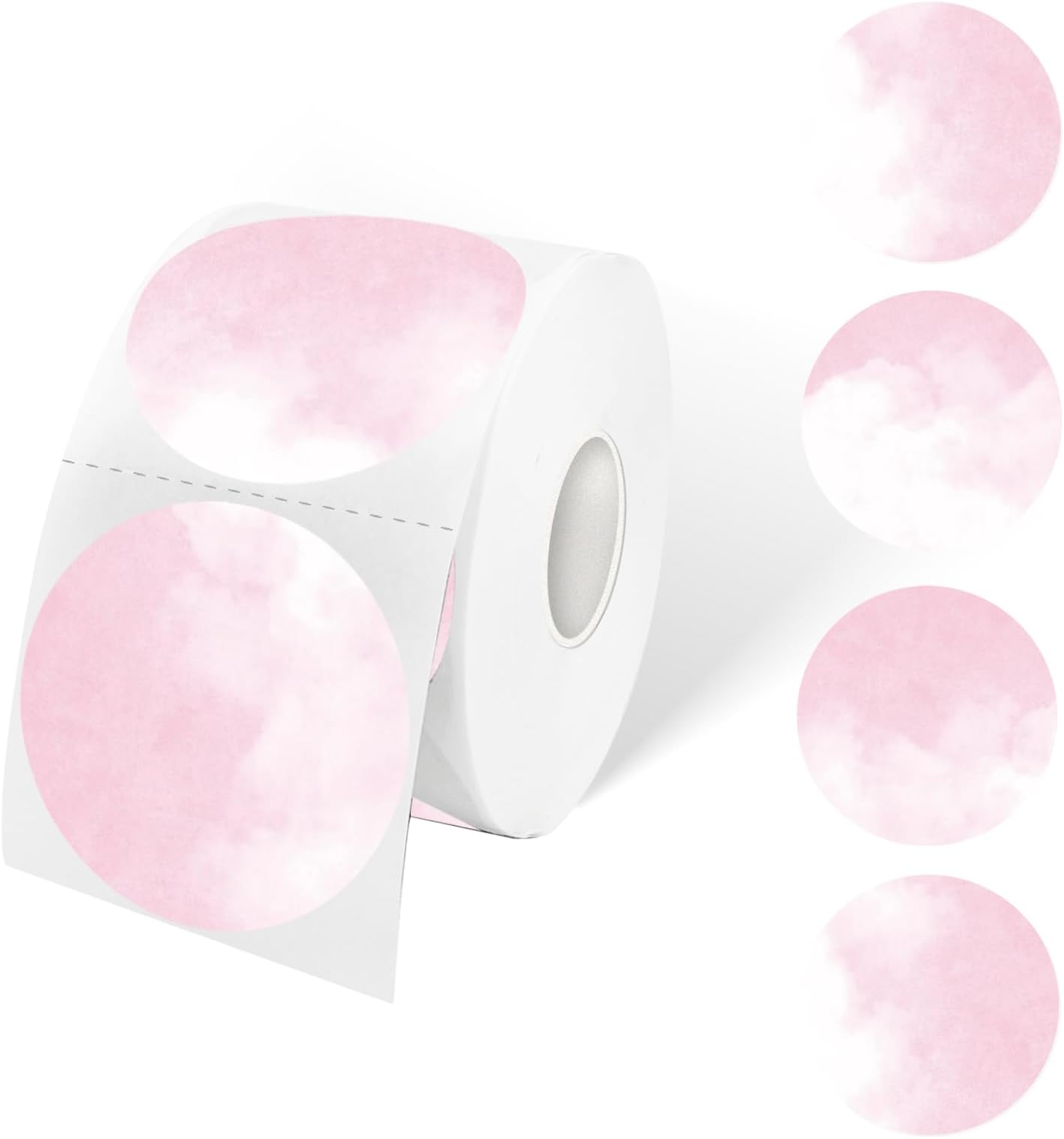 Amazon.com : 2" Pink Circle Thermal Sticker Label- 750 Sheets for Multi ...