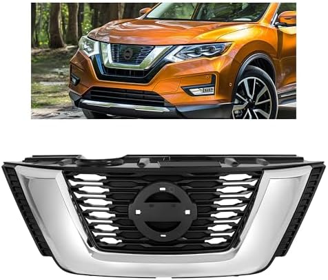 Amazon.com: PartsFlow Front Bumper Grille Black W/Chrome Grill For 2017 ...