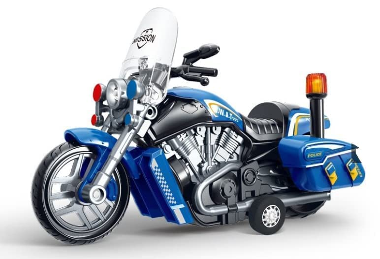 Ascetic Police Motorcycle Toy - Pull Back Motorcycle Toys, Tiny Gift ...