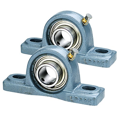 2X 1.25 in Pillow Blocks Cast Iron SBLP206-20 Mounted Bearing SB206-20G ...