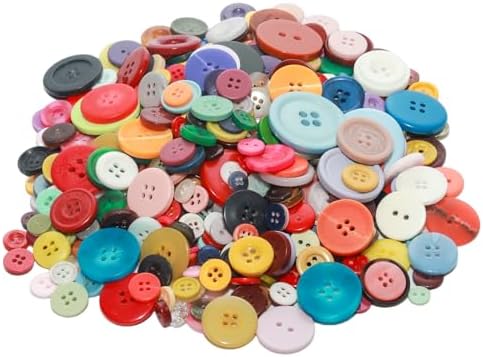 Amazon.com: About 500-600PCS Assorted Buttons for Crafts, Mixed Color ...