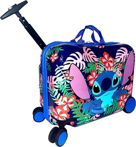 Amazon.com | Fast Forward Lilo and Stitch Ride on Suitcase for Kids, 18 ...