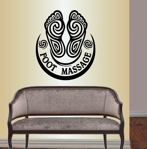Amazon.com: Wall Vinyl Decal Home Decor Art Sticker Foot Massage Sign ...