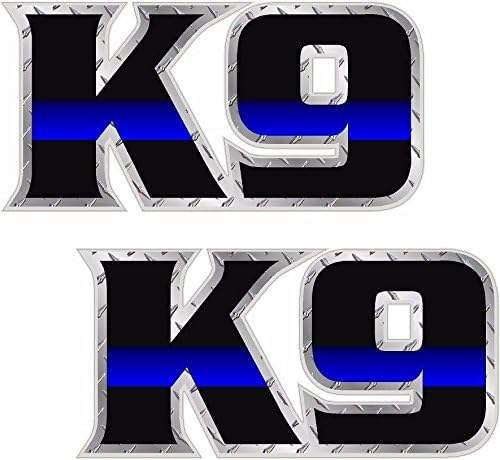 Amazon.com: Magnet 2 - Police K9 Decal Set 3"x1.9" K-9 Officer Dog Unit ...