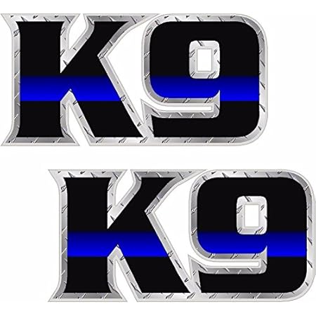 Amazon.com: Magnet 2 - Police K9 Decal Set 3"x1.9" K-9 Officer Dog Unit ...
