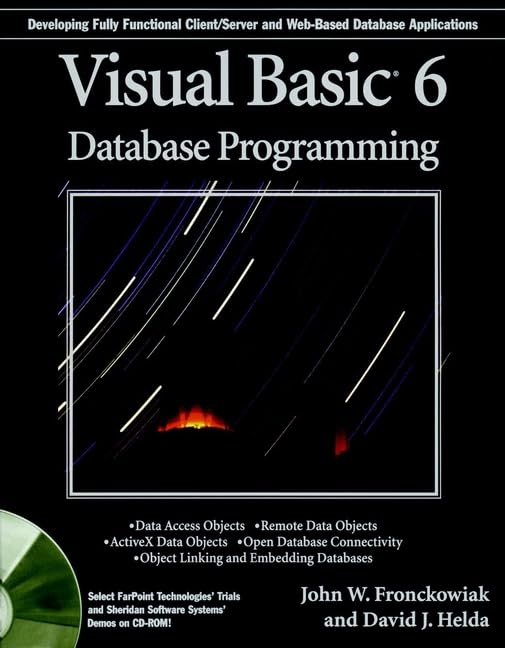 Visual Basic6 Database Programming: 9780764532542: Computer Science Books @ Amazon.com