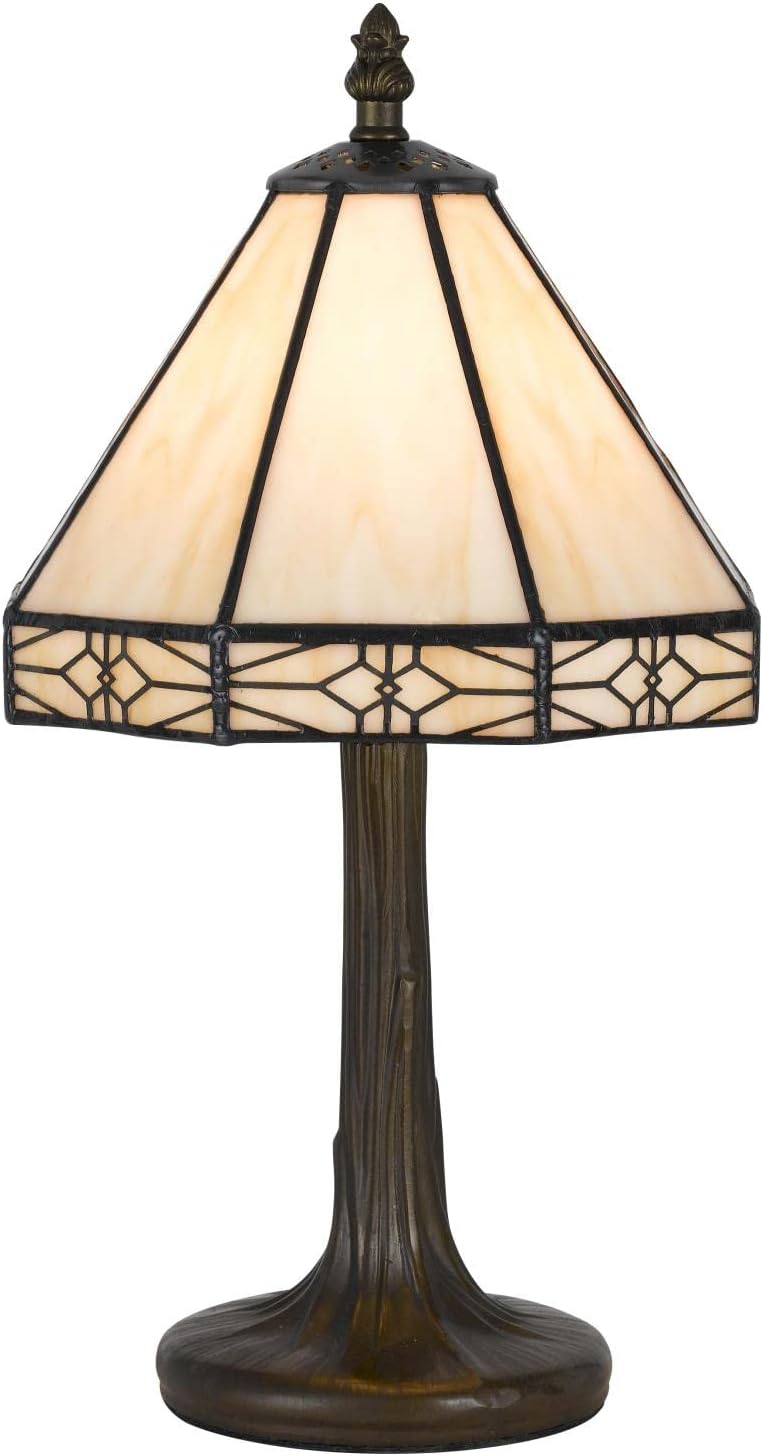 40W Tiffany Ac LP W/Zinc Cast Base - Table Lamps - Amazon.com