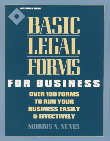 Amazon.com: Basic Legal Forms for Business: 9780471592792: Nunes ...