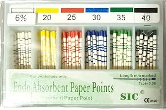 Dental Endo Absorbent Paper Point (15 TO 40#-6%) : Amazon.in: Health ...