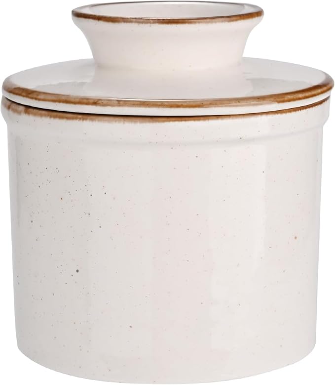 KILNGPT Butter Dish with Lid，Reactive Glaze French Butter Crock for ...