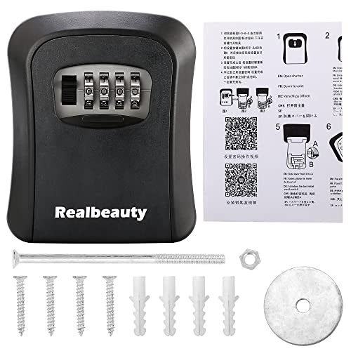 Wall Mounted Key Safe – Combination Key Safe Outdoor Key Box/Wall Mount ...