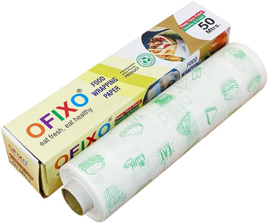 OFIXO Food WRAP Multipurpose Food Wrapping Paper | 50 Meter | Perfect ...