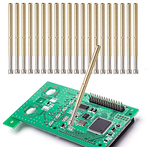 100Pcs Spring Test Tip, 9 Claws Brass Pogo Pins, P125H 2mm Spring ...