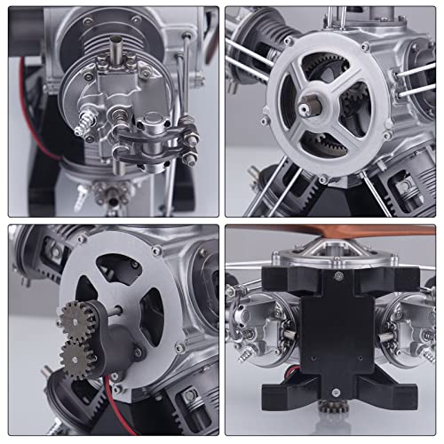 Snapklik.com : TECHING 5 Cylinder Radial Engine Kit Aircraft Engine ...