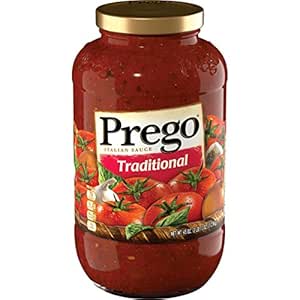 Amazon.com : Prego Pasta Sauce, Traditional, 45 oz. Jar (Pack of 3 ...