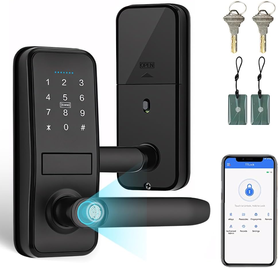 Cerradura Electrónica, Zamus Cerradura Inteligente, Huella Digital、APP ...