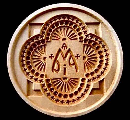Amazon.com: Wooden Hand Carved Stamp for The Holy Bread Orthodox ...