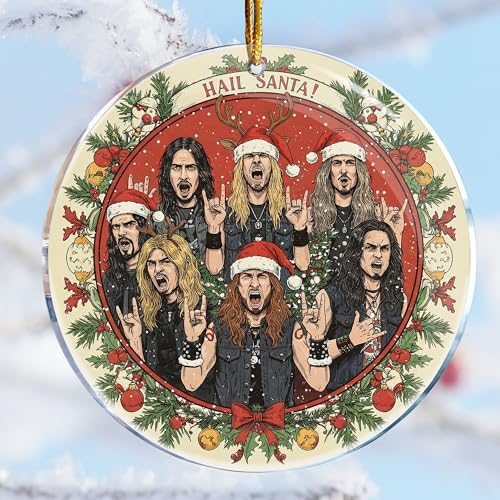 Amazon.com: Hail Santa - Heavy Metal Rock Band 2 - Emo Goth Rockstar ...