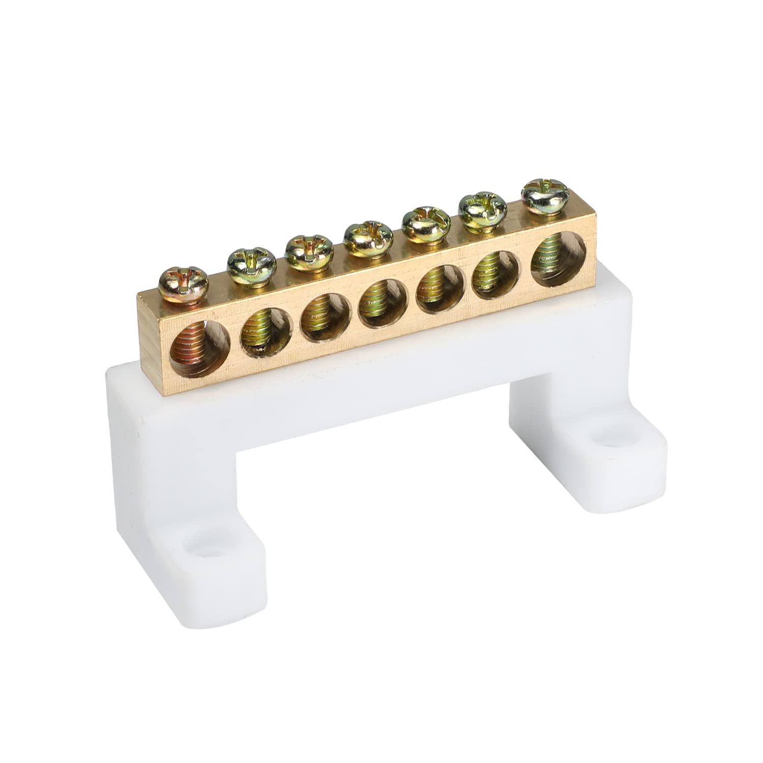 Buy Fielect Terminal Bus Bar 7 Positions Terminal Block Connector Bar 5 ...