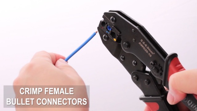 Watch How To Use Crimping Tool For Insulated Bullet Connectors on ...
