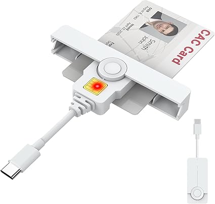 Amazon.com: USB Smartfold Type C CAC Reader, USB C DOD Military USB ...