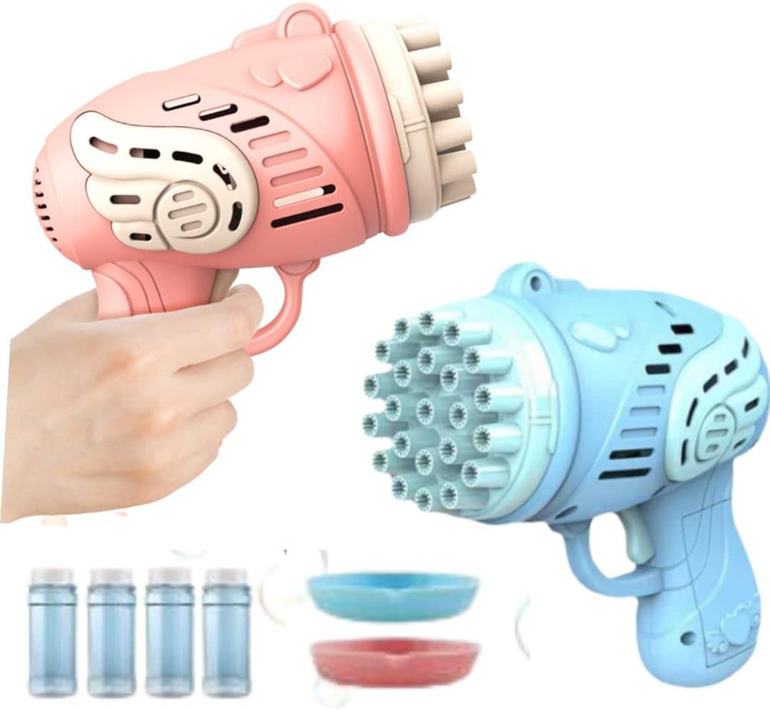 Amazon.com: Double Bubble Guns| Bubble Bazooka| Toddler Toys| Toys for ...