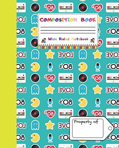Composition Notebook Wide Ruled Paper: Arcade Video Games Notebook ...