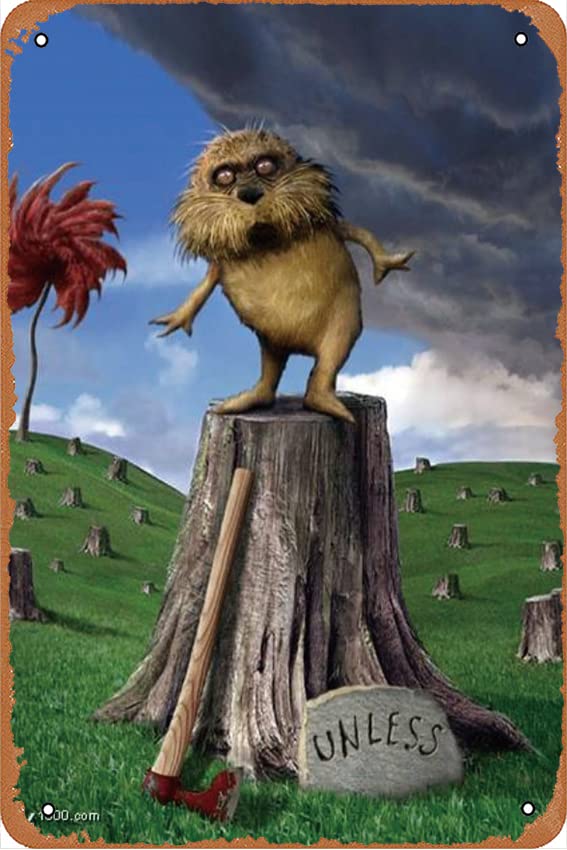 Amazon.com: The Lorax 2009 Wall Decor Art Print Metallic tin Poster 12 ...