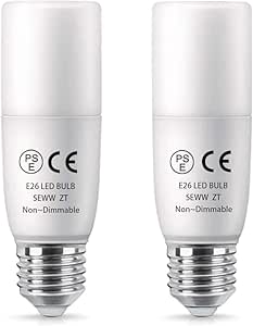 Amazon | LED電球 E26 ミニクリプトン 5.5W 昼白色 T形 60W形相当 600ルーメン パルックボール(D25形) 全配光タイプ EFD25・EFD15 代替推奨 断熱材 ...