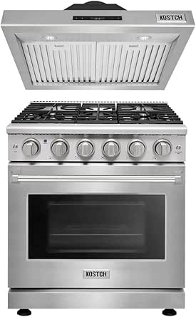 Amazon.com: KOSTCH 30 inch Pro-Style Natural Gas Range or Liquid ...