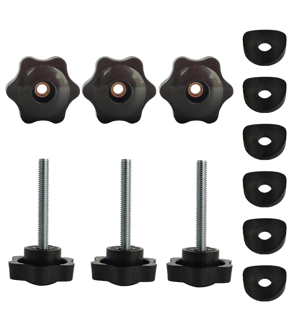 Amazon.com: 3 Pack Replacement Arm Adjustment Knobs for Rollators ...