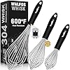 Amazon.com: Stainless Steel Wire Whisk Set - 3 Packs Balloon Whisk ...
